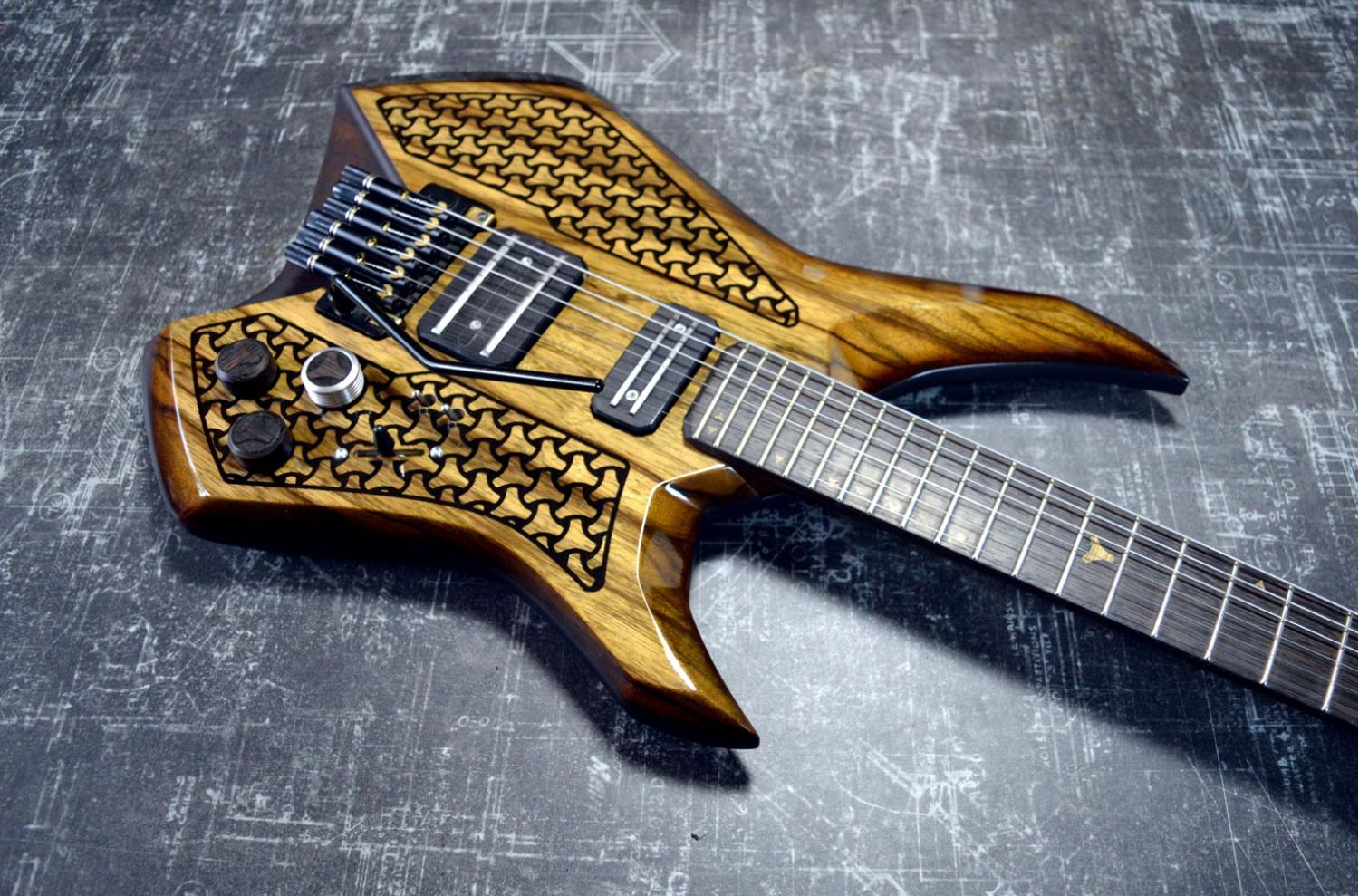 Cyber Head - Guitare électrique sans tête - Alkemy Guitares